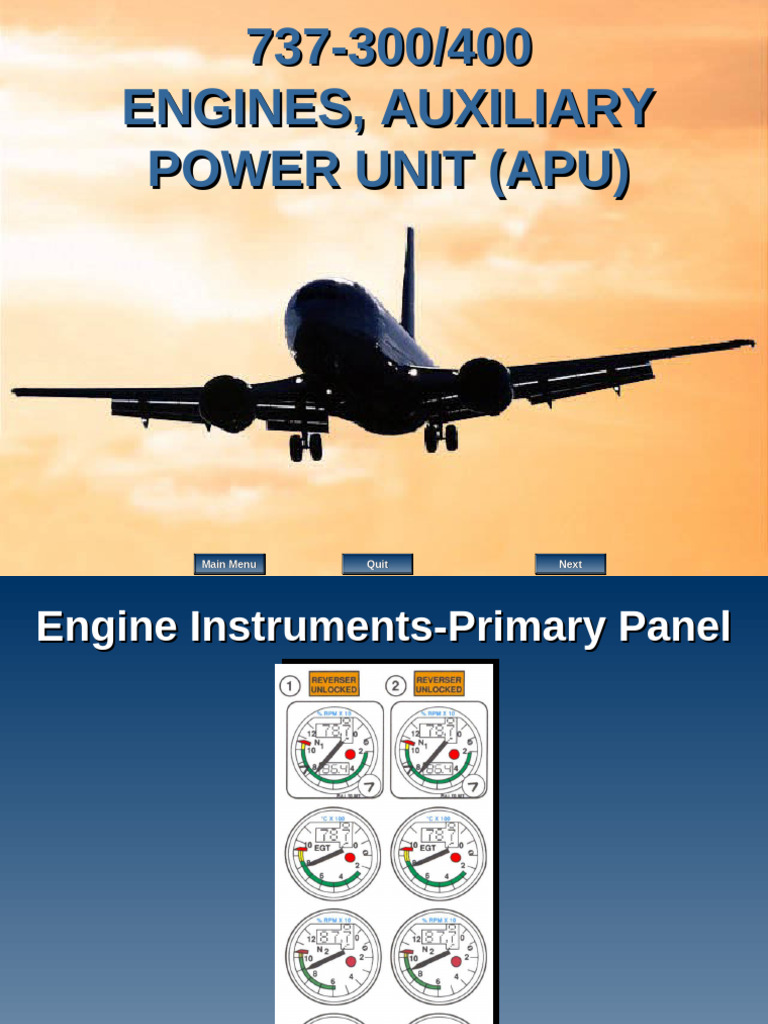 Engines, APU R 01 | PDF
