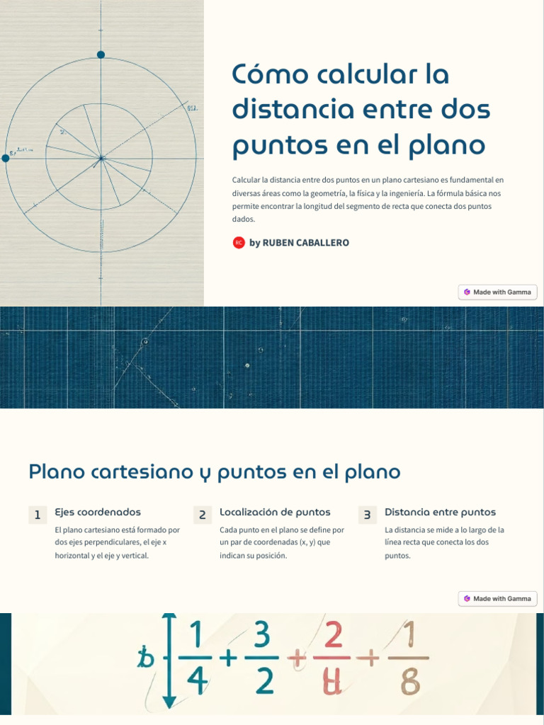Como Calcular La Distancia Entre Dos Puntos en El Plano | PDF | Métodos y materiales de enseñanza