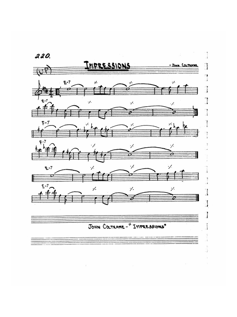 Impressions Bb | PDF