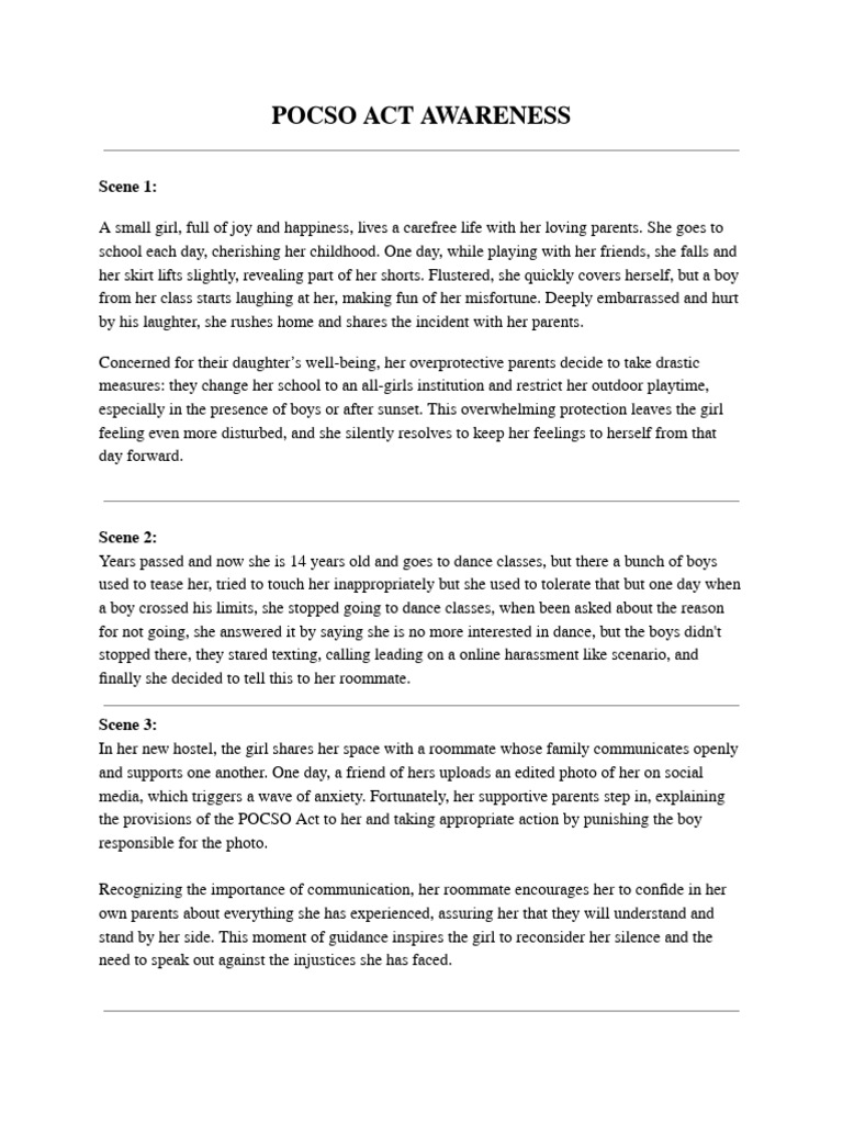 Pocso Act | PDF | Emotions | Social Science