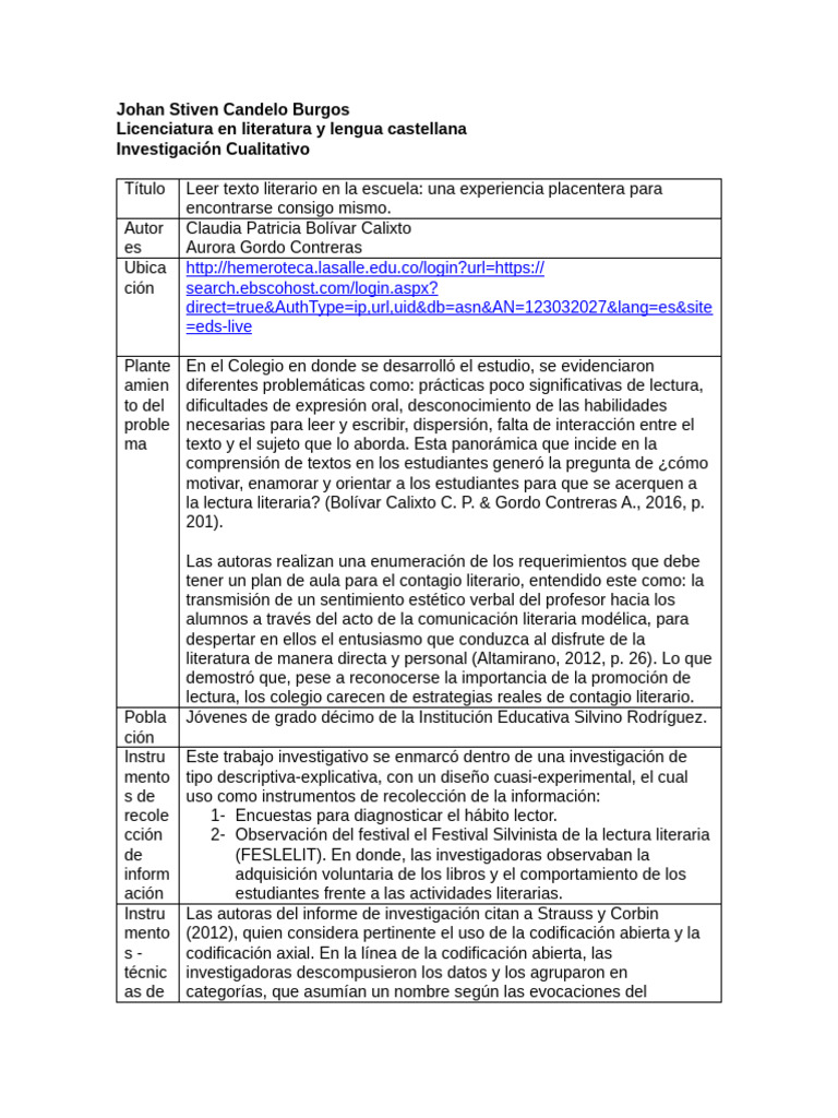 Johan Stiven Candelo Burgos Cualitativo | PDF