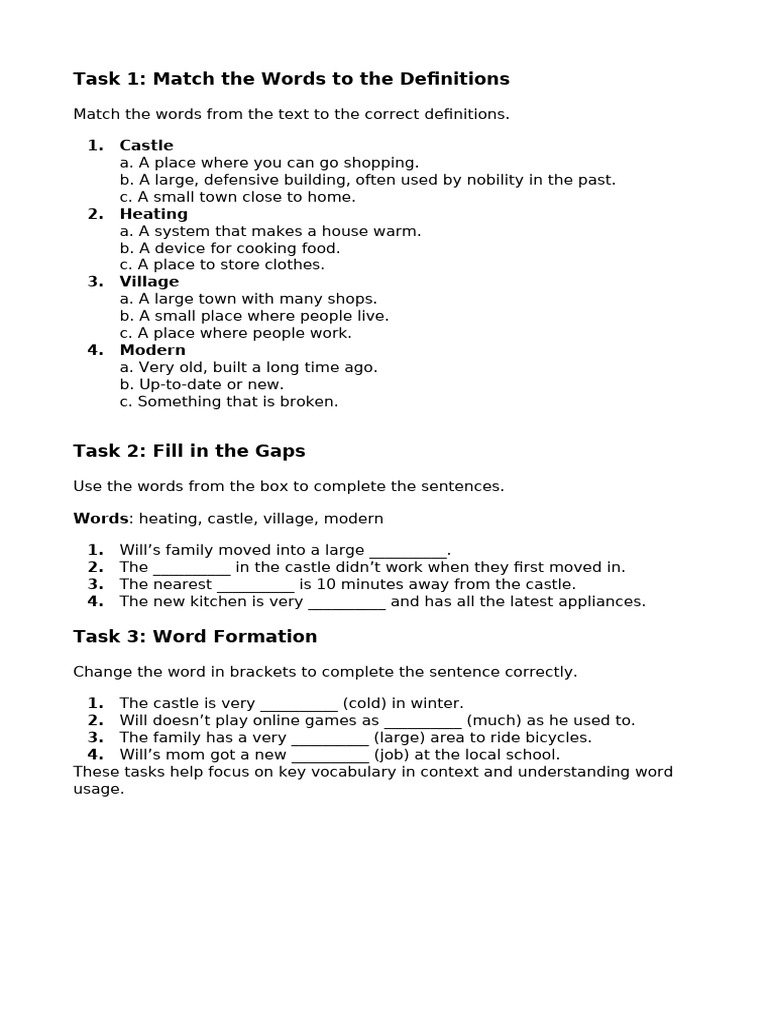 Reading Exercises | PDF