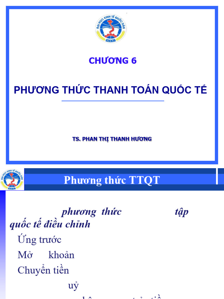 Chương 6. PHƯƠNG TH C TTQT | PDF