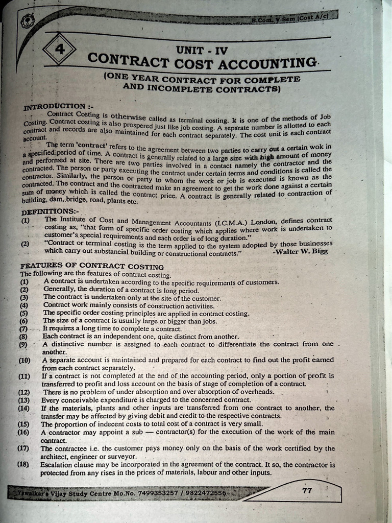 Contract Acc Theory | PDF