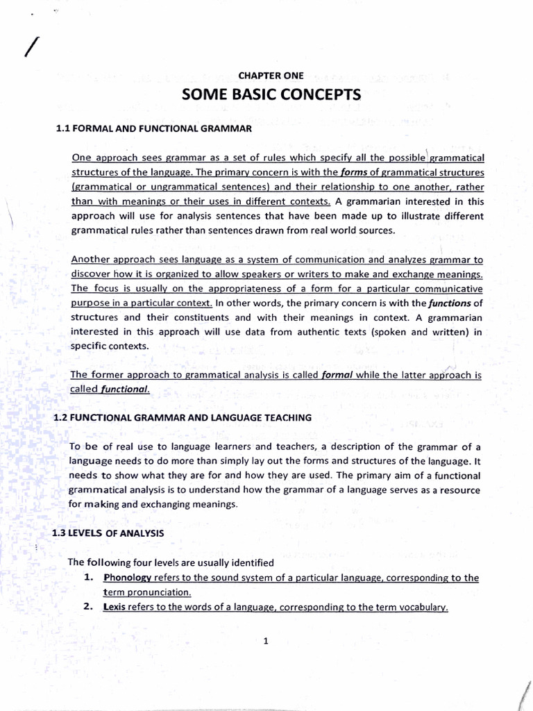 Functional Grammar | PDF