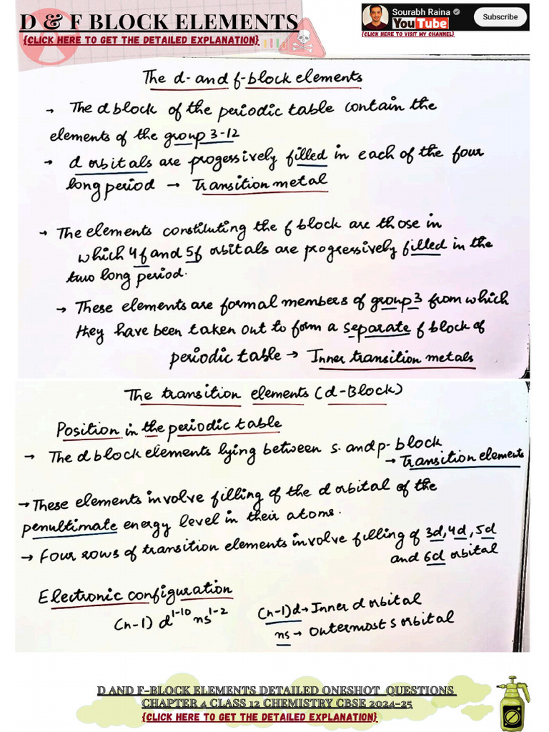 D&F Block Detailed Notes by Sourabh Raina - 240708 - 133803 | PDF