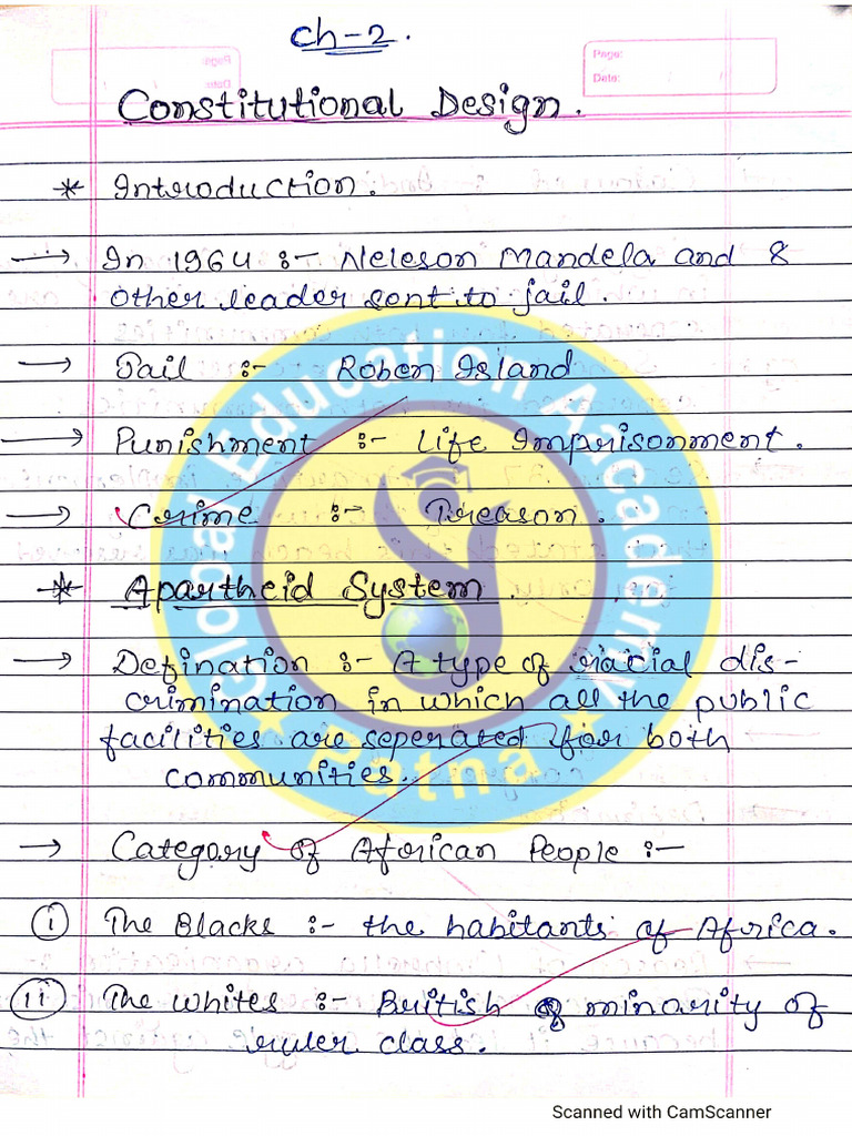 Constitutional Design (Notes) | PDF