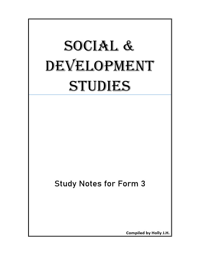 Social & Development Studies Notes | PDF | Taxes | Value Added Tax