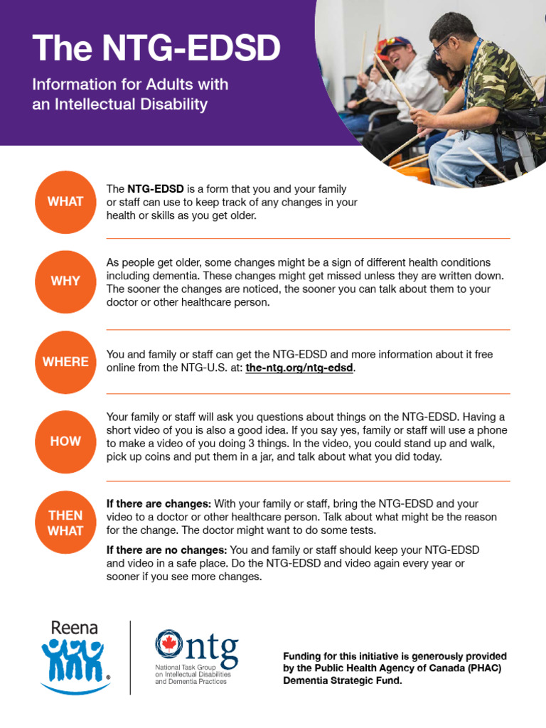 NTG-EDSD Poster - Information For Adults With I.D 1 | PDF