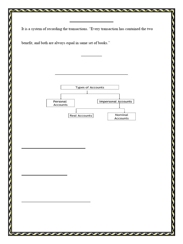 Double Entry Accounting Basics Pdf