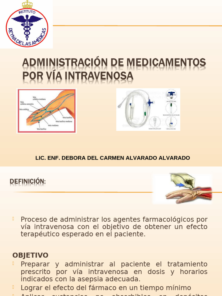 Administración Por Via Endovenosa | PDF