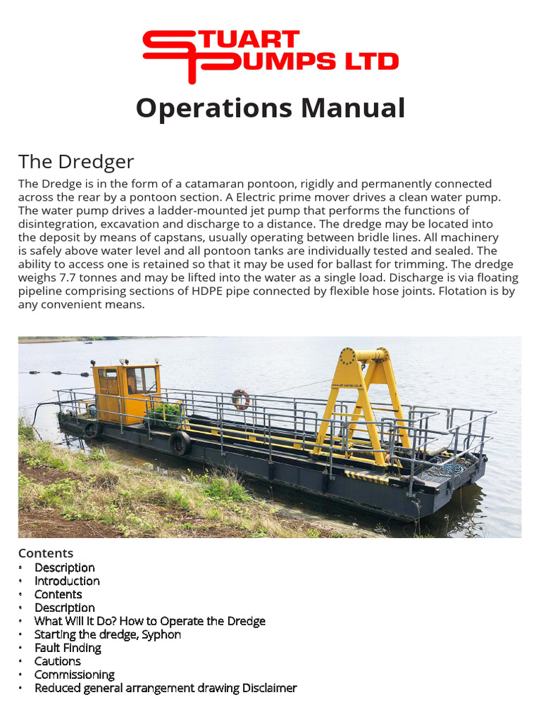 Dredger Information PDF | PDF