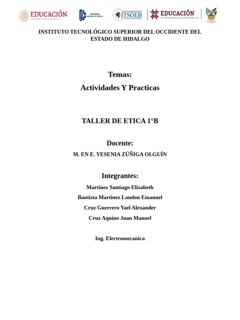 Actividades, Practicas | PDF