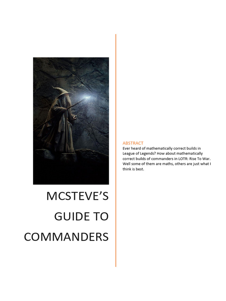 LOTR Builds 2.0 | PDF