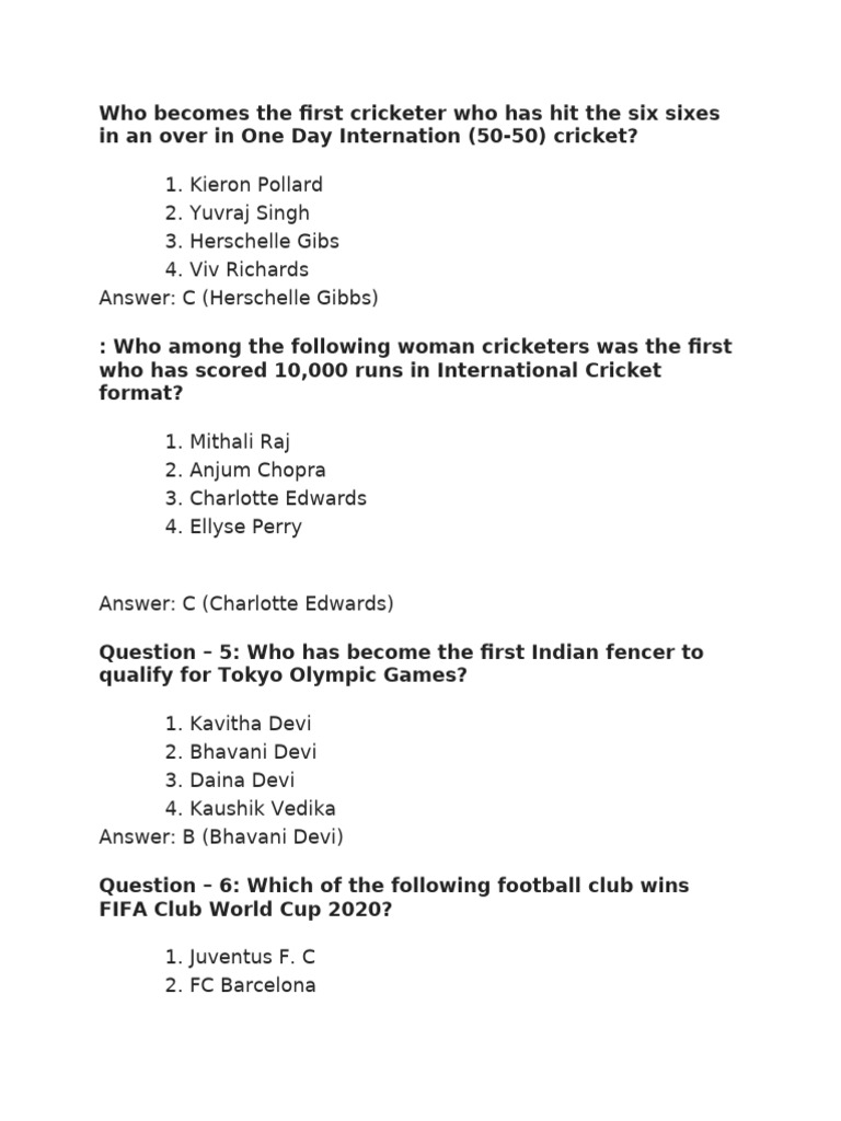 Class 6 GK Quiz Backup | PDF