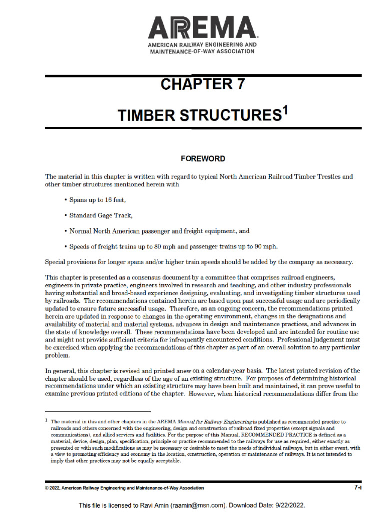 AREMA - Chapter 7 | PDF
