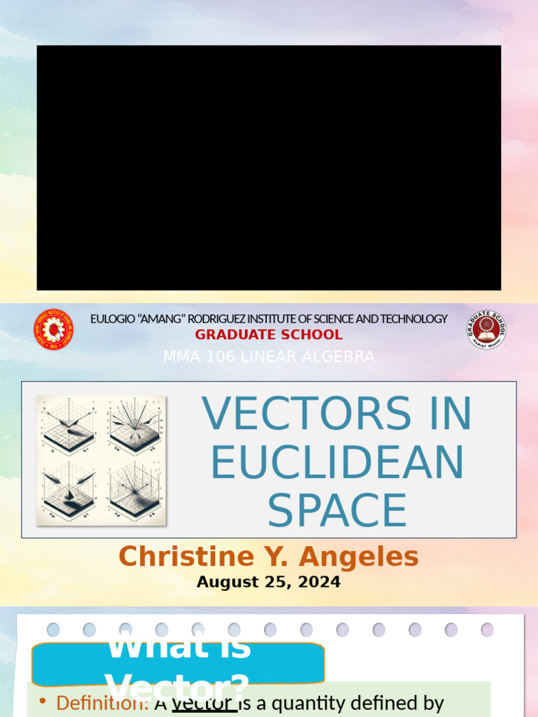 Vectors And Euclidean Space Pdf