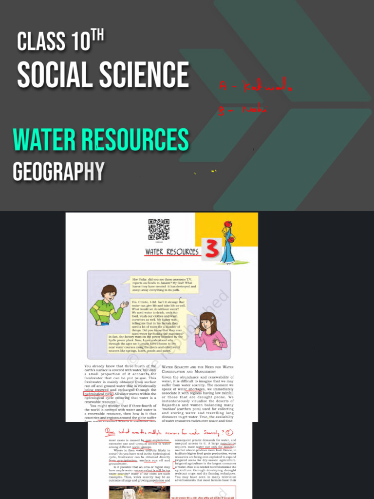 Water Resources Complete Chap. Notes | PDF