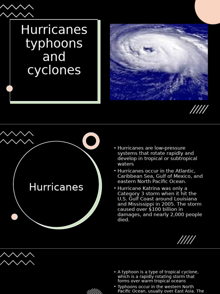 Hurricanes typhoons and cyclones | PDF