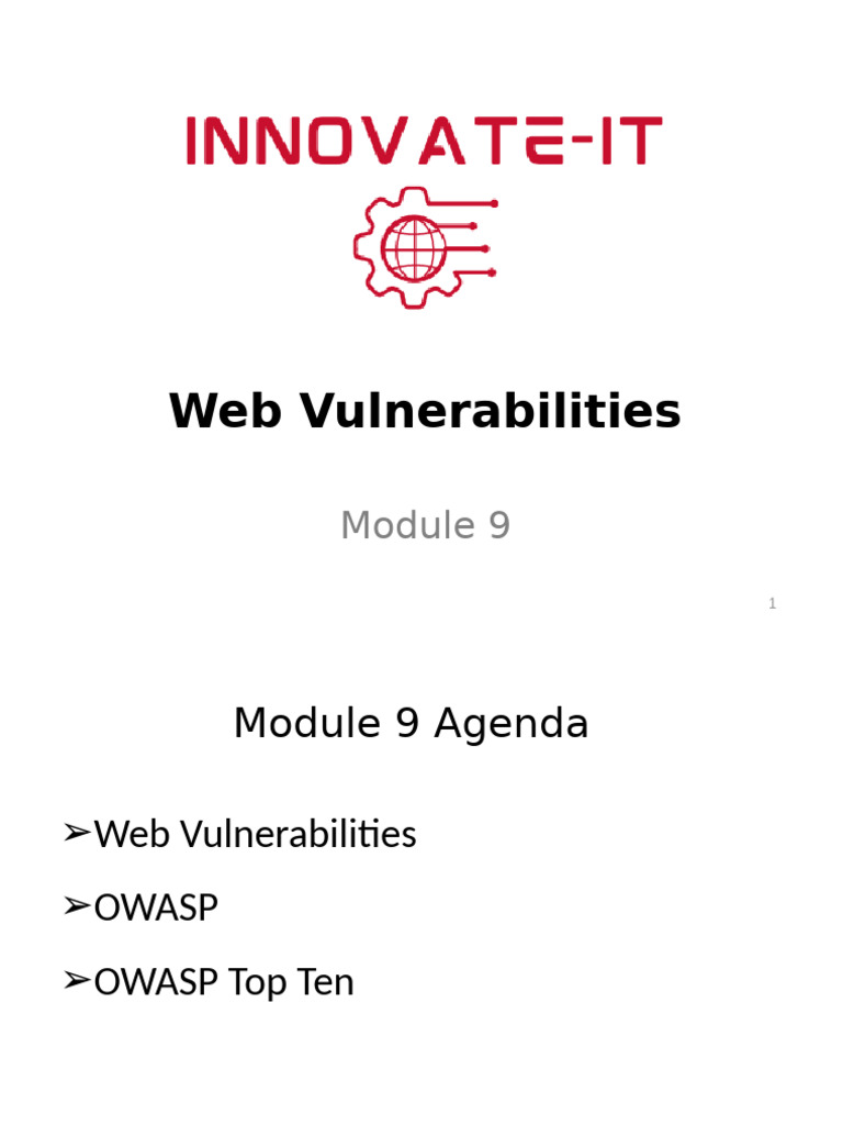Module 9 Slideshow | PDF