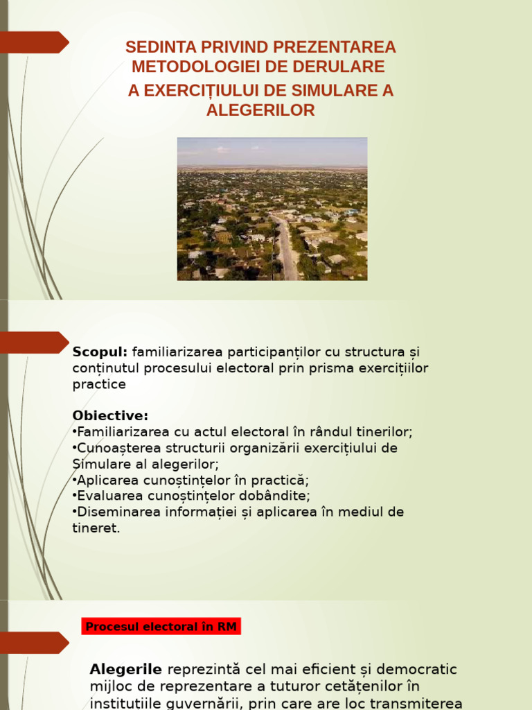 Simulare Alegeri Mhaileni | PDF