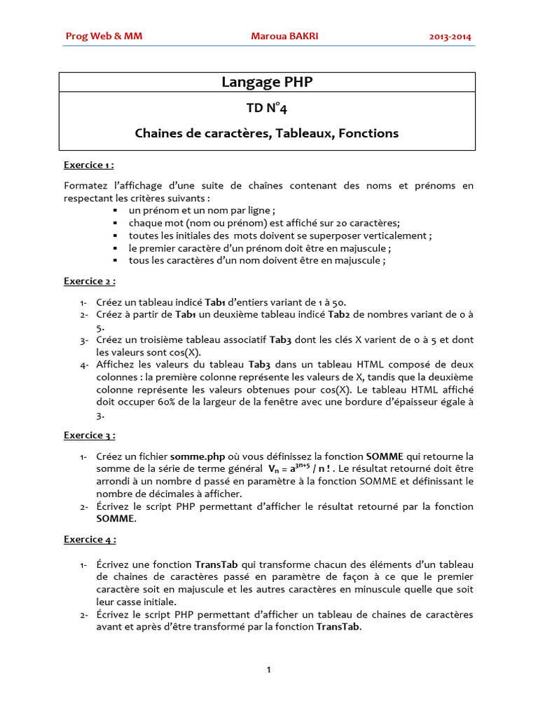 TD4_PHP | PDF