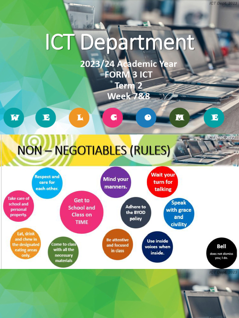 Week 7 & 8 Ict | PDF