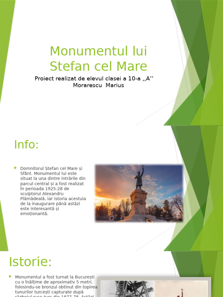 Monumentul Lui Stefan Cel Mare | PDF