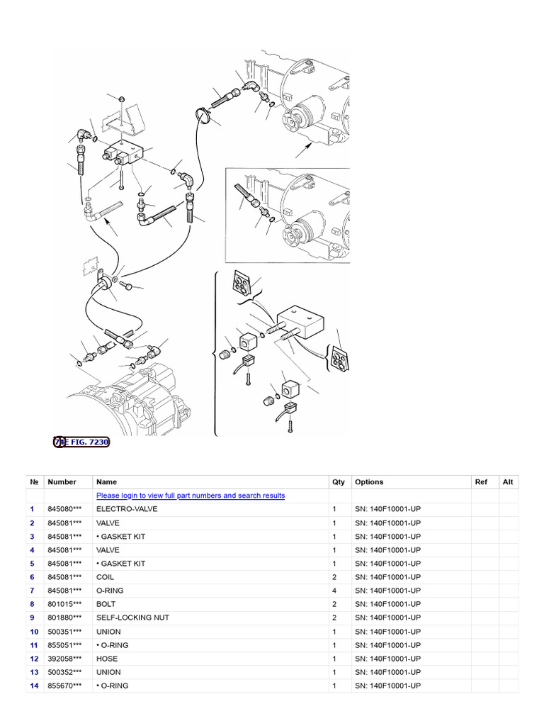 Wb140-2 S_n 140f10001-Up _ Hydraulic Piping (Rear Axle Locking Control ...