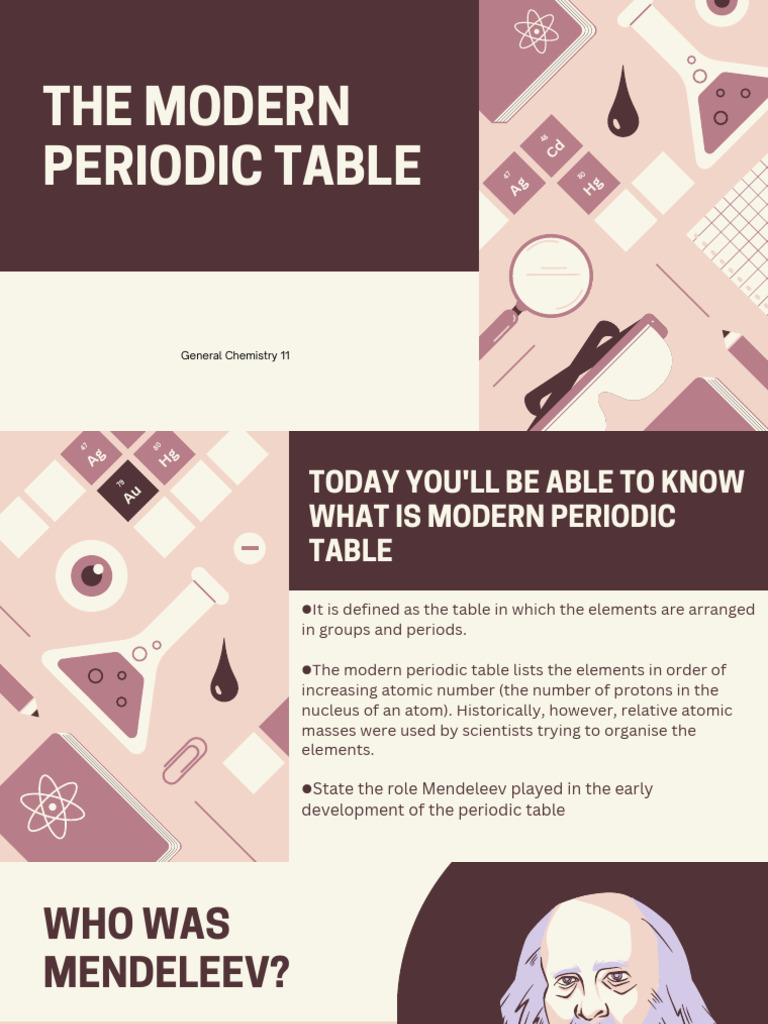 Gen Chem Modern Periodic Table | PDF