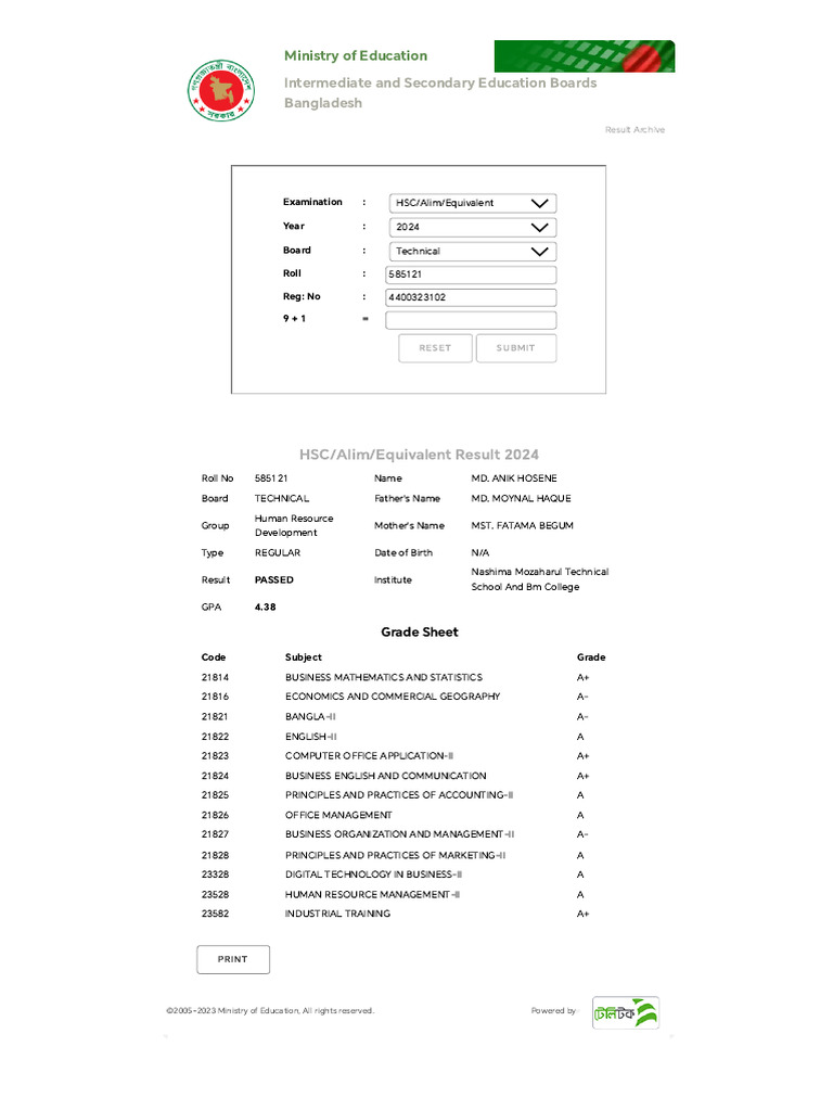 Education Board Bangladesh | PDF