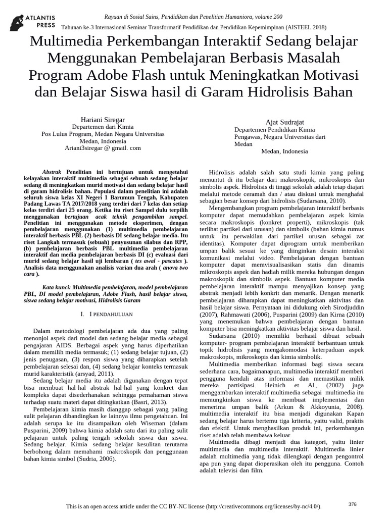 (PDF) Pengembangan Multimedia Pembelajaran Interaktif Menggunakan Problem Based Learning Program ...