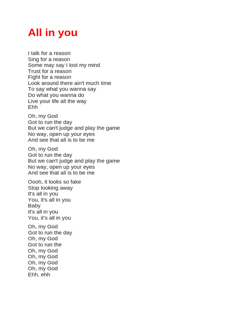 All in You | PDF