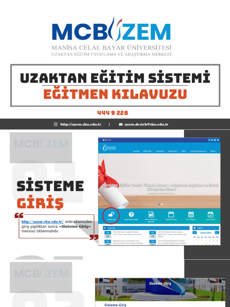 Mcbu Uzem Egitmen Kilavuzu | PDF