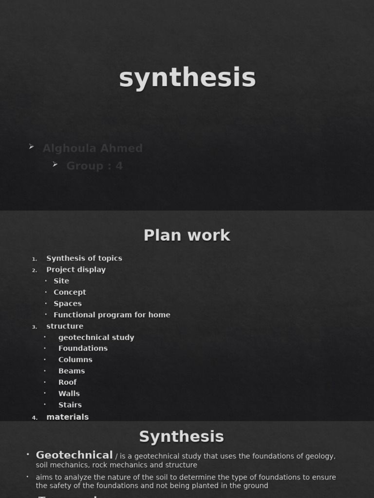 Synthesis Construction | PDF