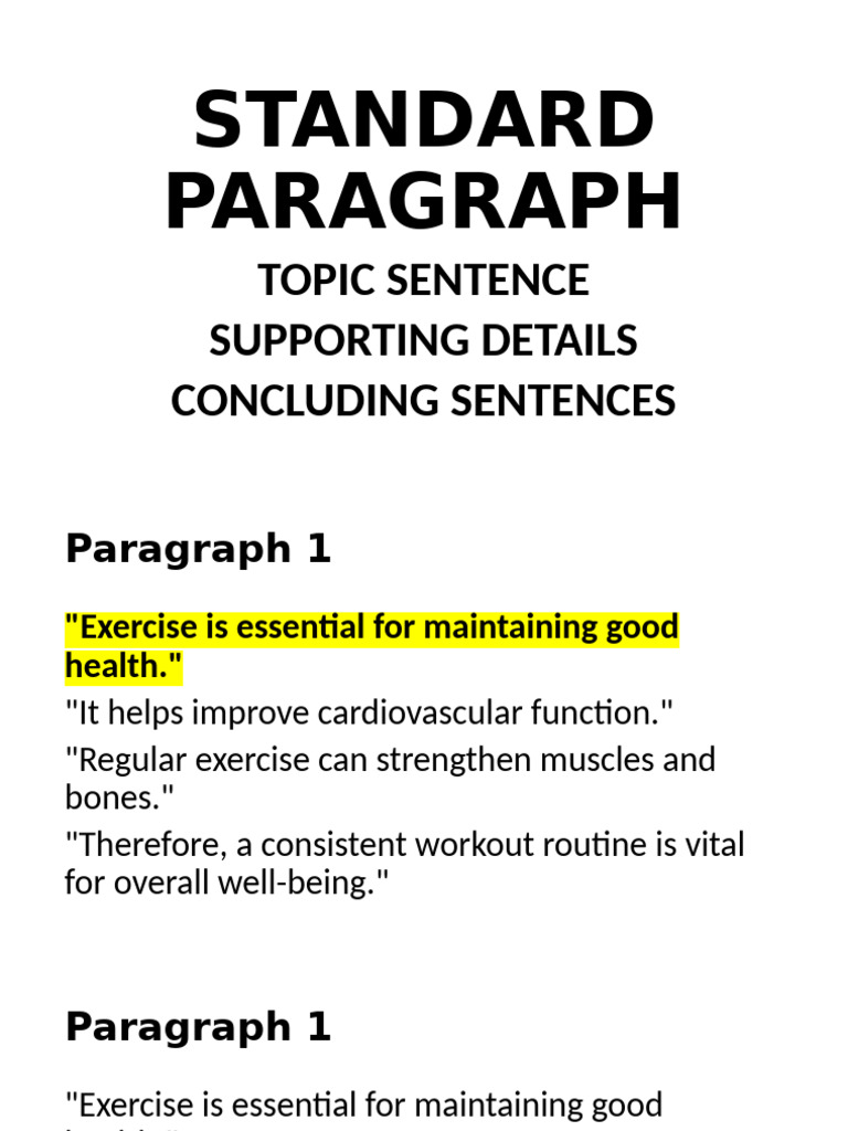 Eapp w4 Standard Paragraph Practice | PDF