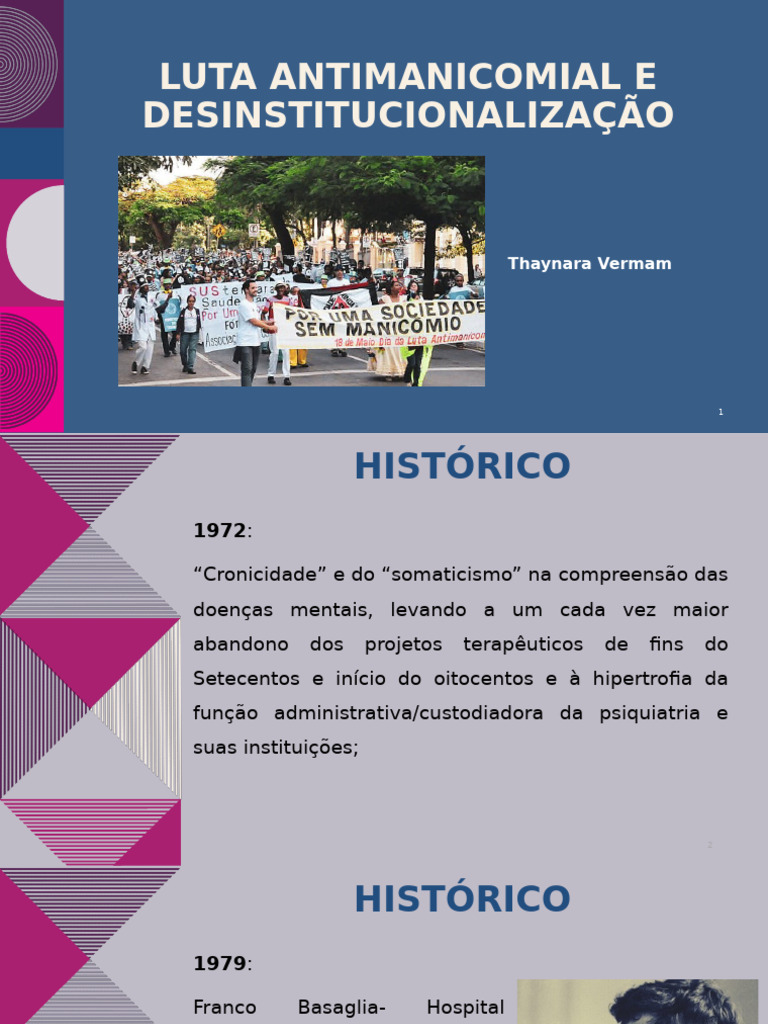 Luta Antimanicomial e Desinstitucionalização | PDF