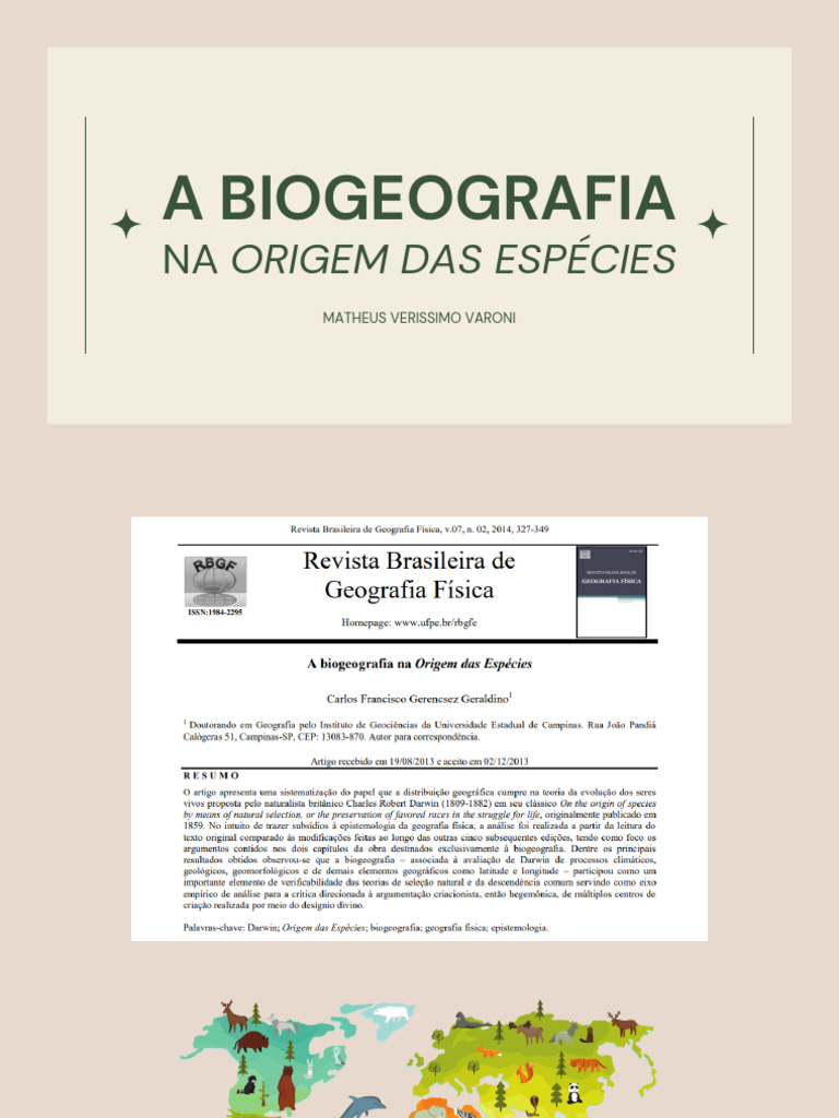 Biogeografia Matheus | PDF