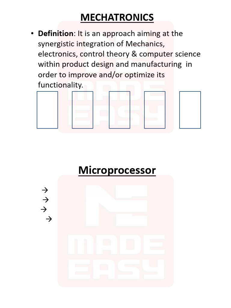 Mechatronics Notes Notes | PDF