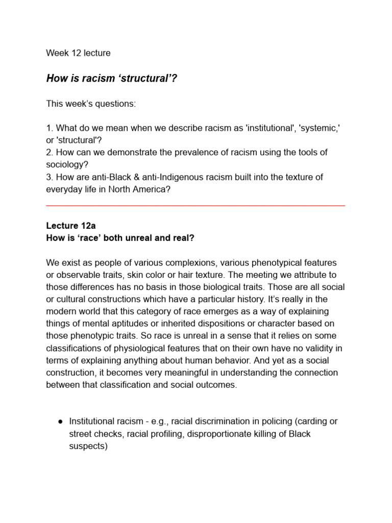 Week 12 lecture | PDF