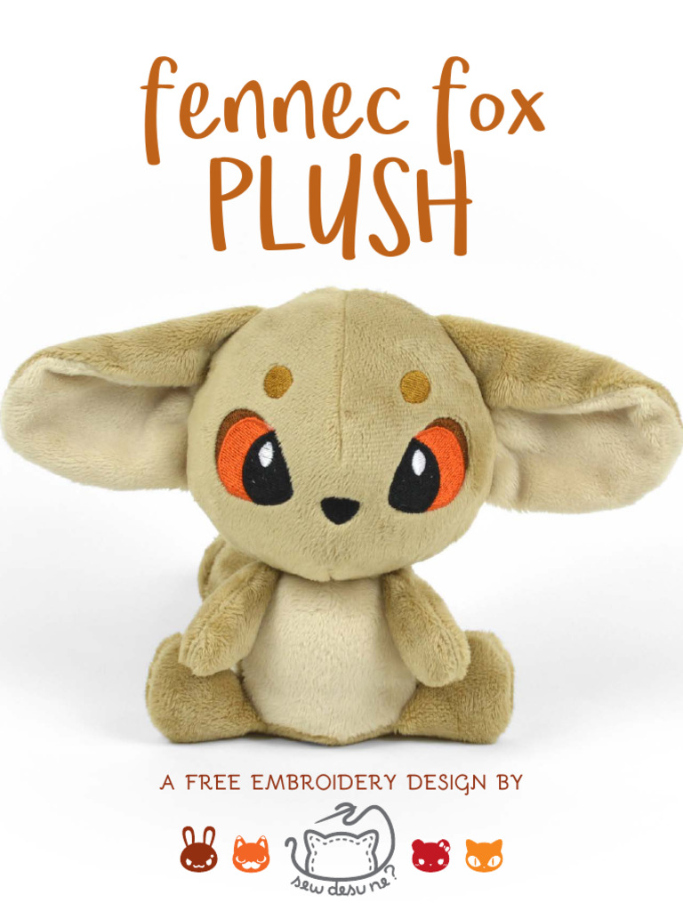 Fennec Fox Plush Embroidery Instructions | PDF