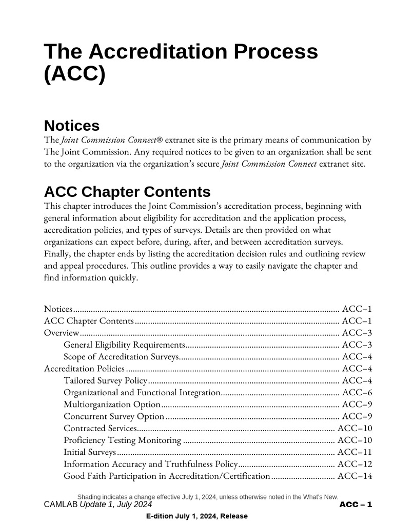 Accreditation Process | PDF | Joint Commission | Health Care