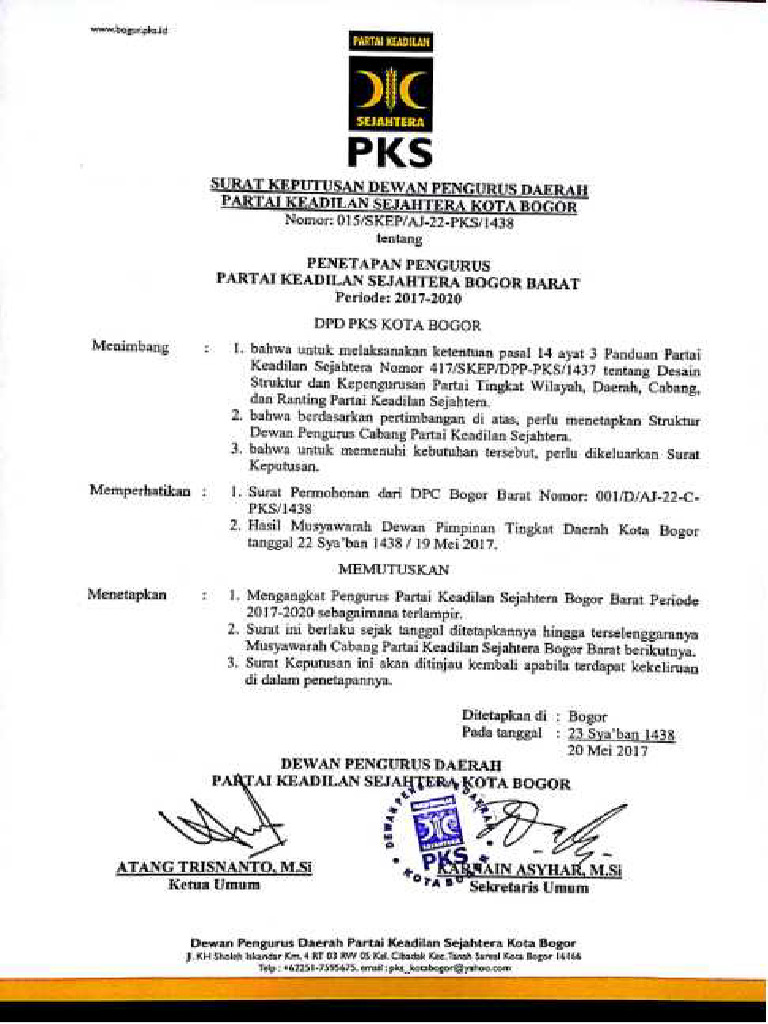 SK DPC Bogor Barat | PDF