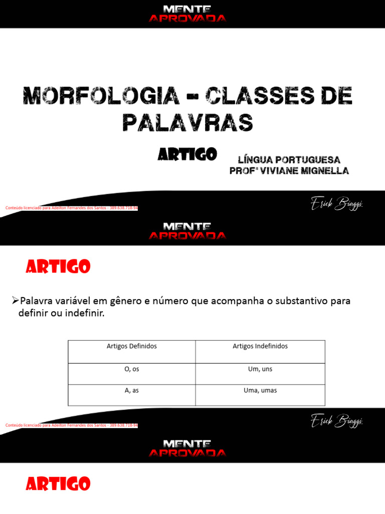 Morfologia Artigo | PDF