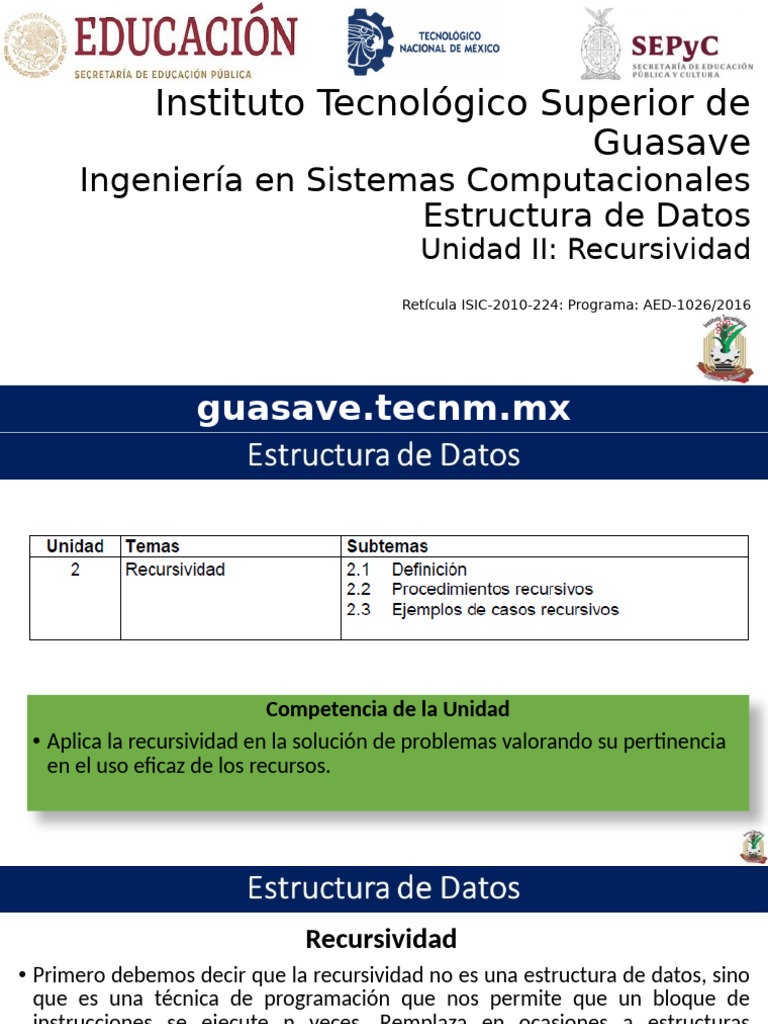 Recursividad en Programación C++ | PDF | Recursividad | Ingeniería de ...