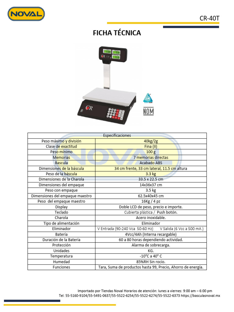 Ficha Tecnica CR 40T 2 | PDF