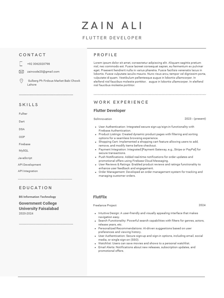 Zain ALI | PDF