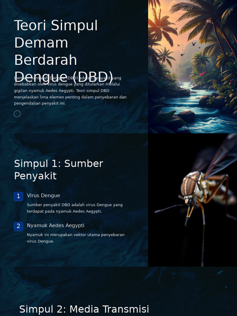 Teori Simpul Demam Berdarah Dengue DBD | PDF