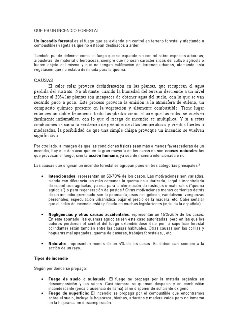 INCENDIO | PDF | Fuego fatuo | Química