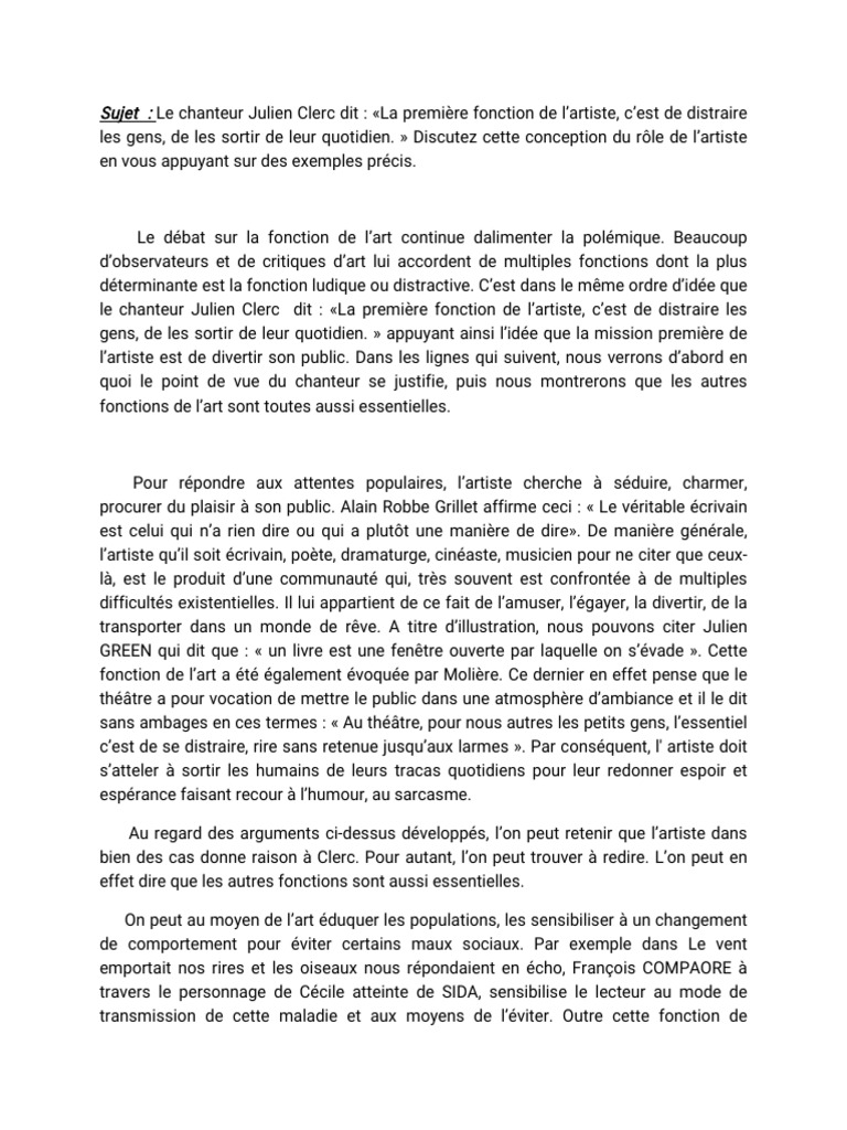 Sujet 1 | PDF